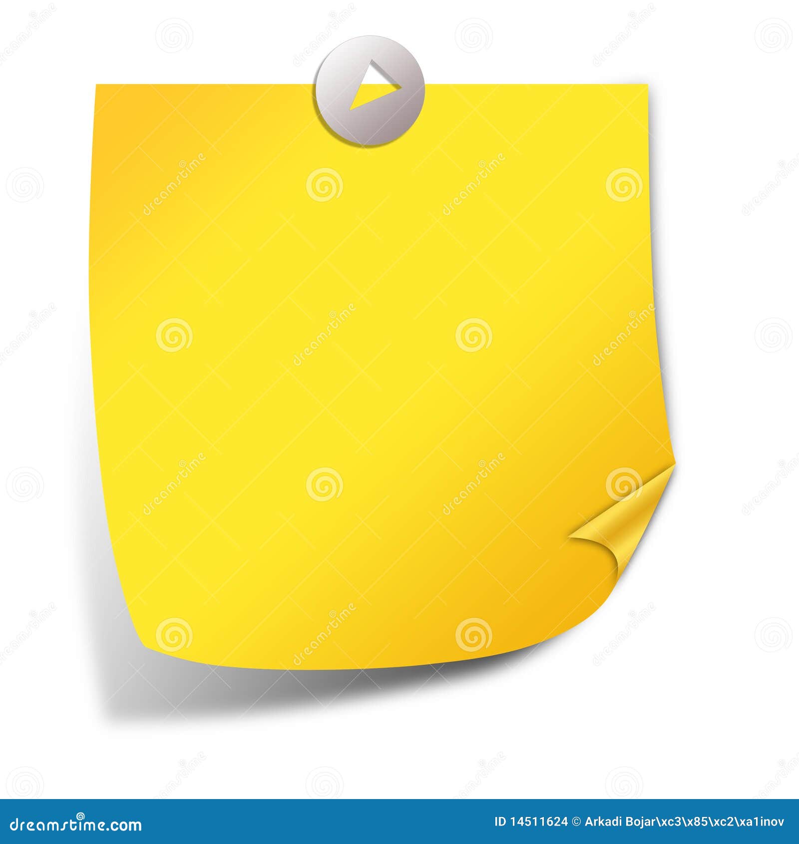 Post it note paper stock illustration. Illustration of attach - 14511624