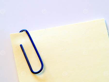 Post it note paper clip stock image. Image of clip, blank - 4271819