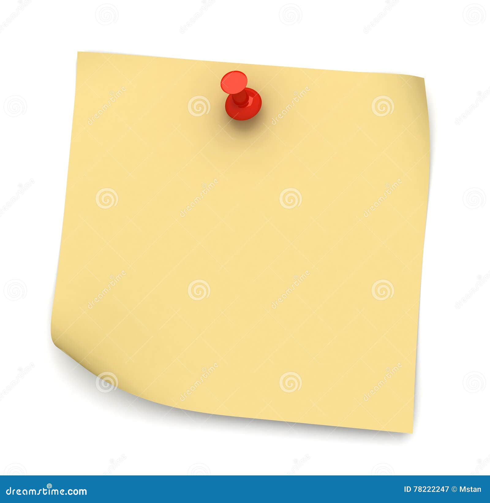 Post it Note Paper Concept 3d Illustration Stock Illustration ...