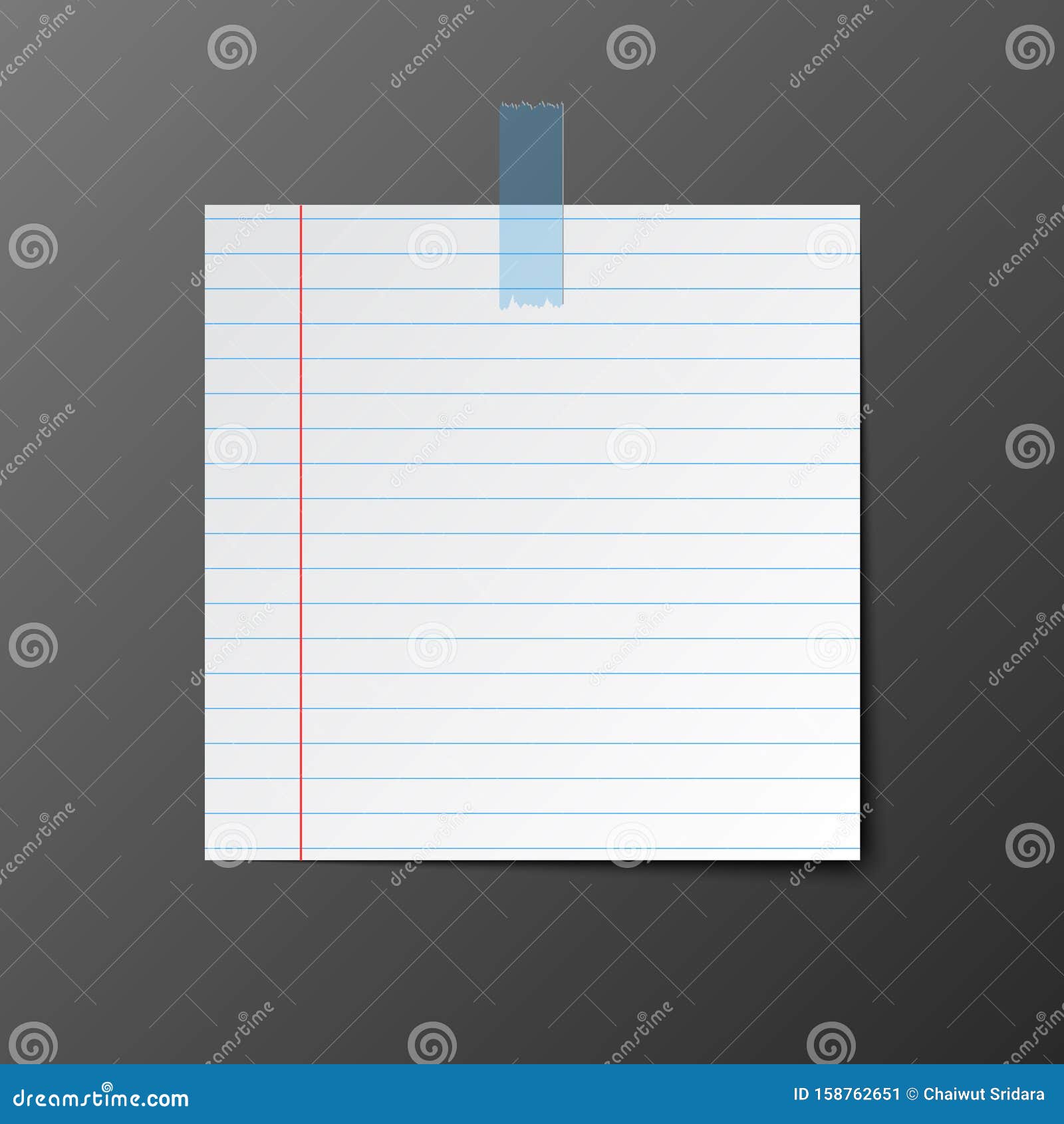 Post Note Paper with Shadow Stock Vector - Illustration of element ...