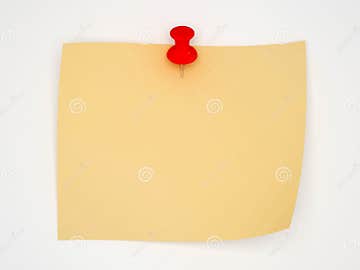 Post it note and push pin stock illustration. Illustration of sign ...