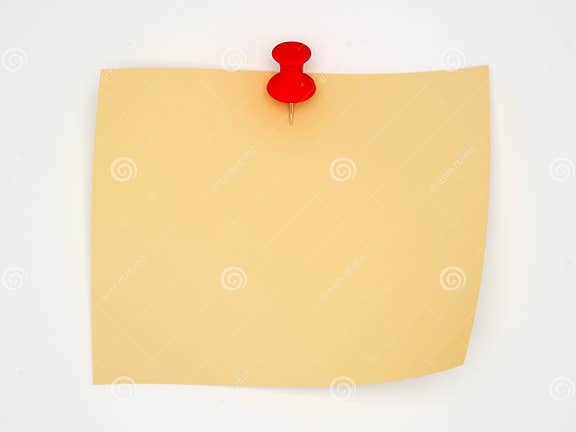 Post it note and push pin stock illustration. Illustration of sign ...