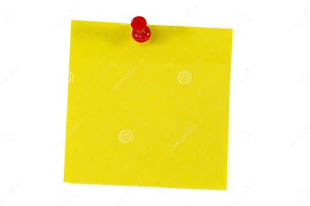 Post-it Note and Push Pin stock photo. Image of bulletin - 1355630