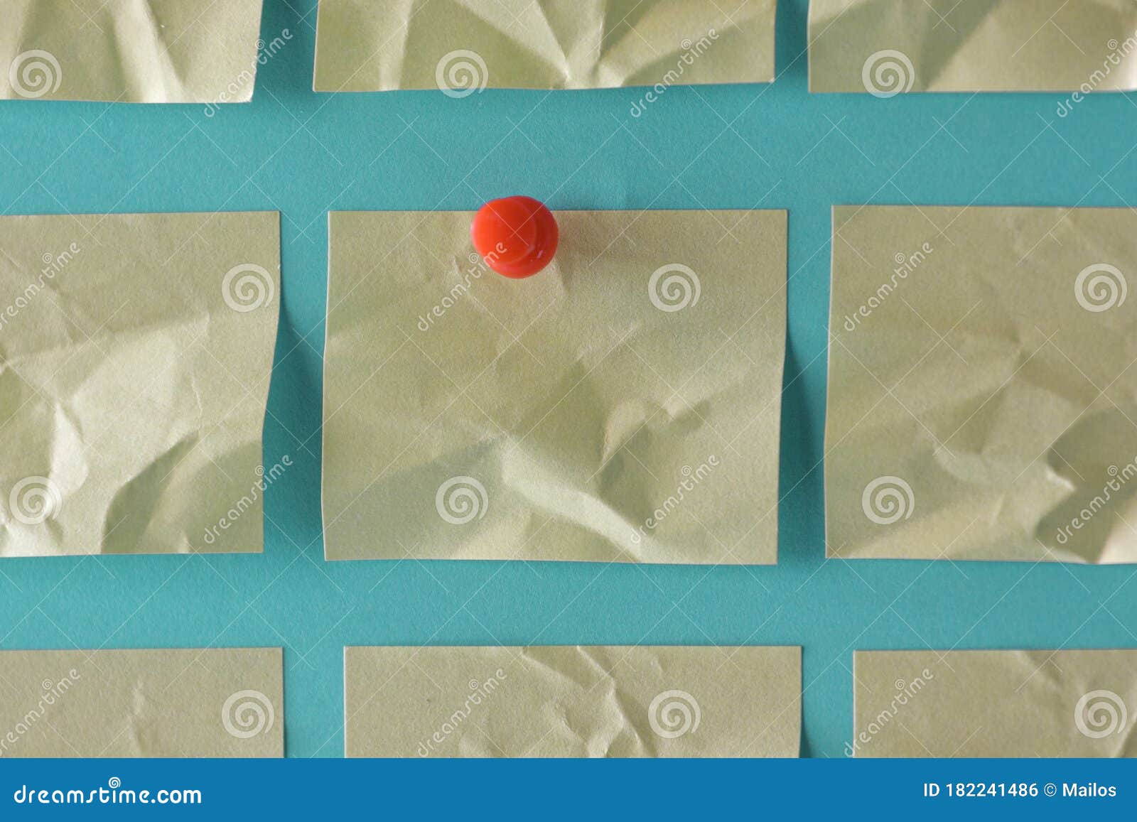 Post Note and Push Pin. Memo, Message Stock Photo - Image of ...