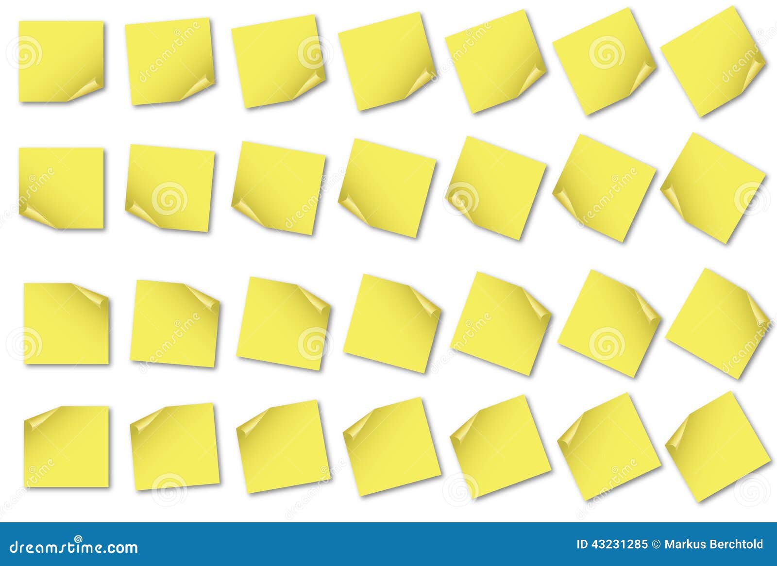 POST-it NOTE Set 3 stock illustration. Illustration of notes - 43231285