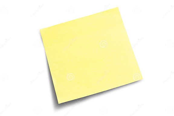 Post it Note with shadow stock image. Image of message - 2011843