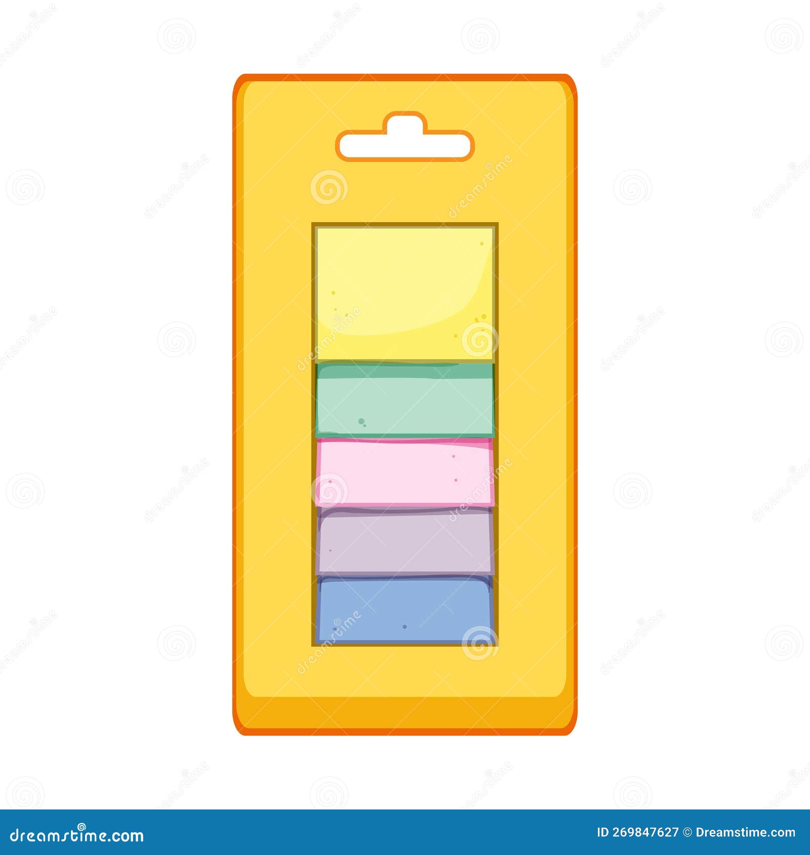 Post Note Sticker Cartoon Vector Illustration Stock Illustration ...
