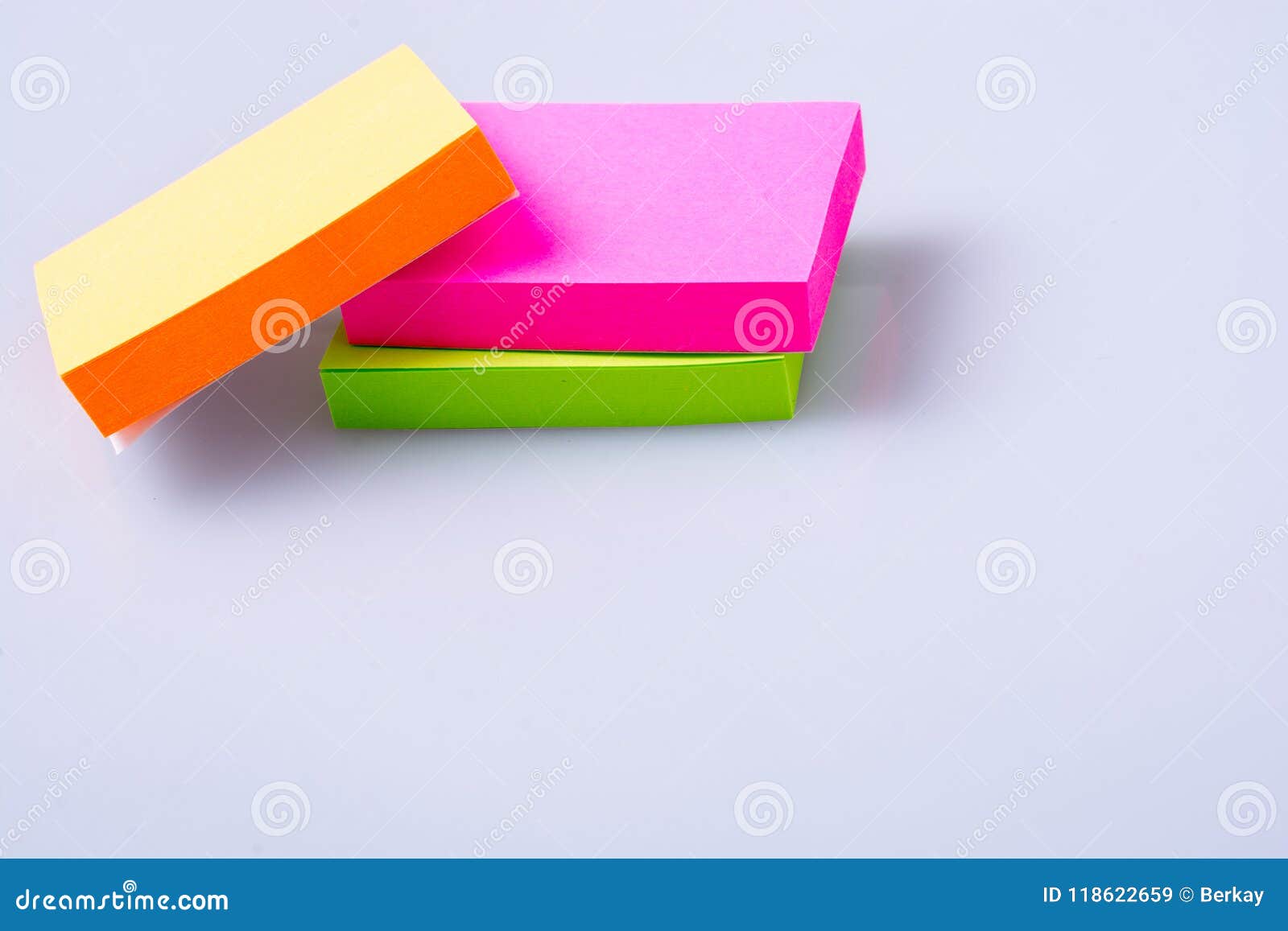 Post Note Sticker for Taking Notes on White Background Stock Image ...