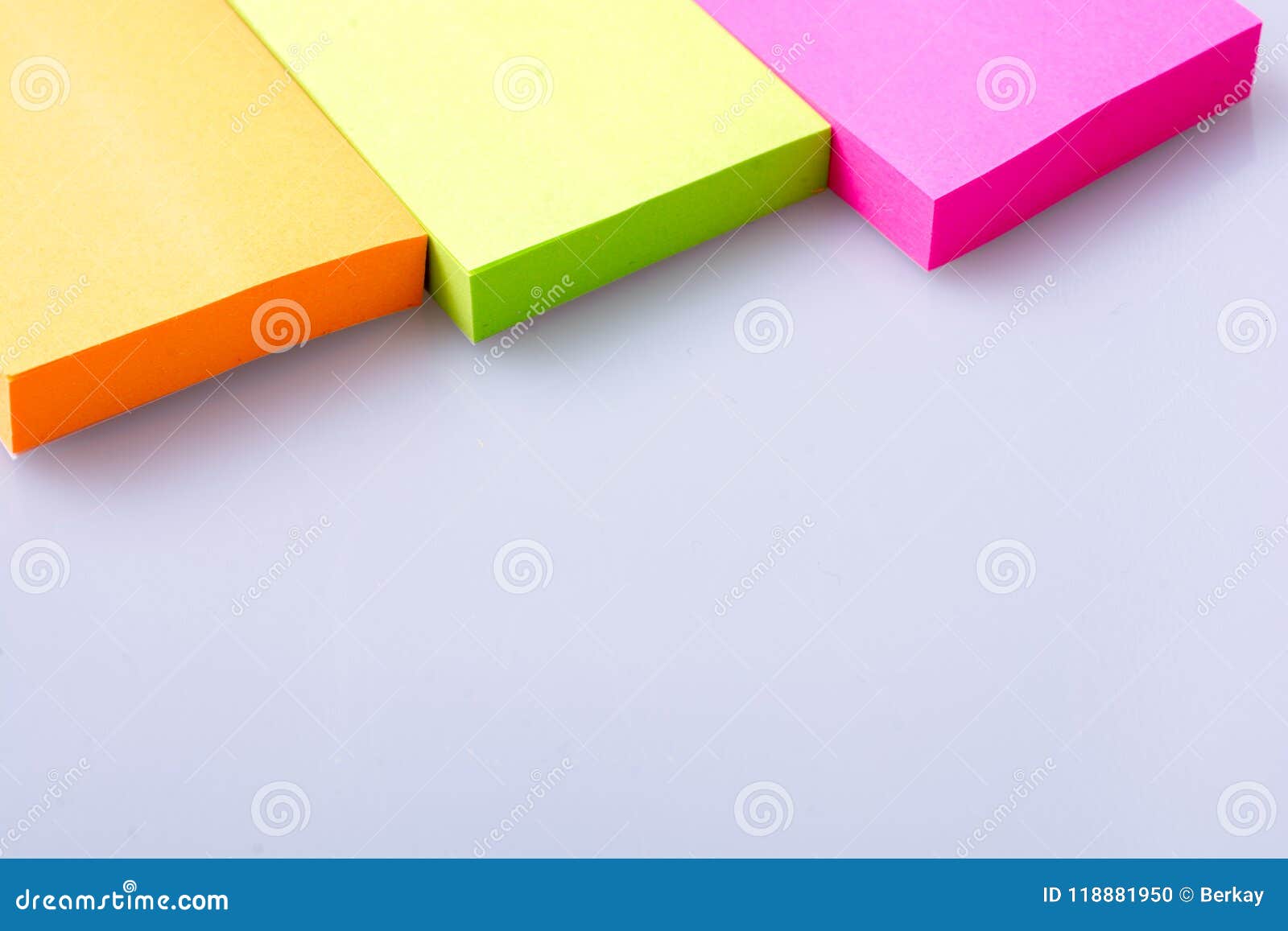 Post Note Sticker for Taking Notes on White Background Stock Photo ...