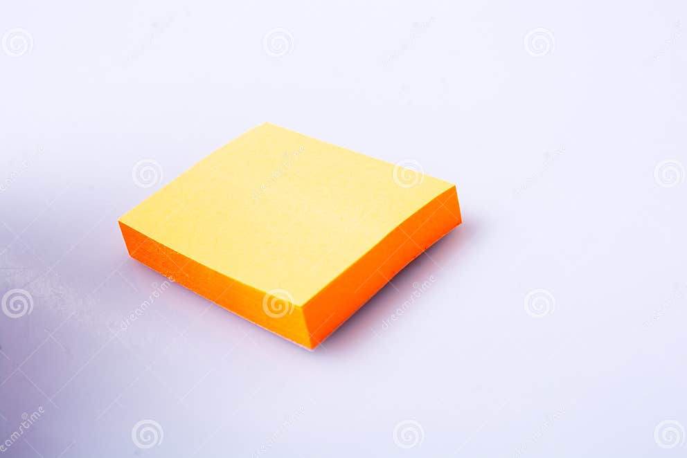 Post Note Sticker for Taking Notes on White Background Stock Image ...