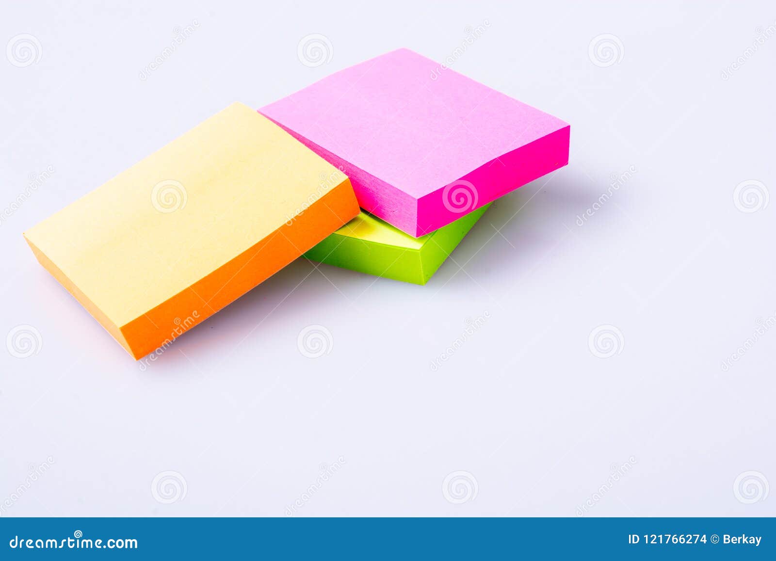 Post Note Sticker for Taking Notes on White Background Stock Photo ...