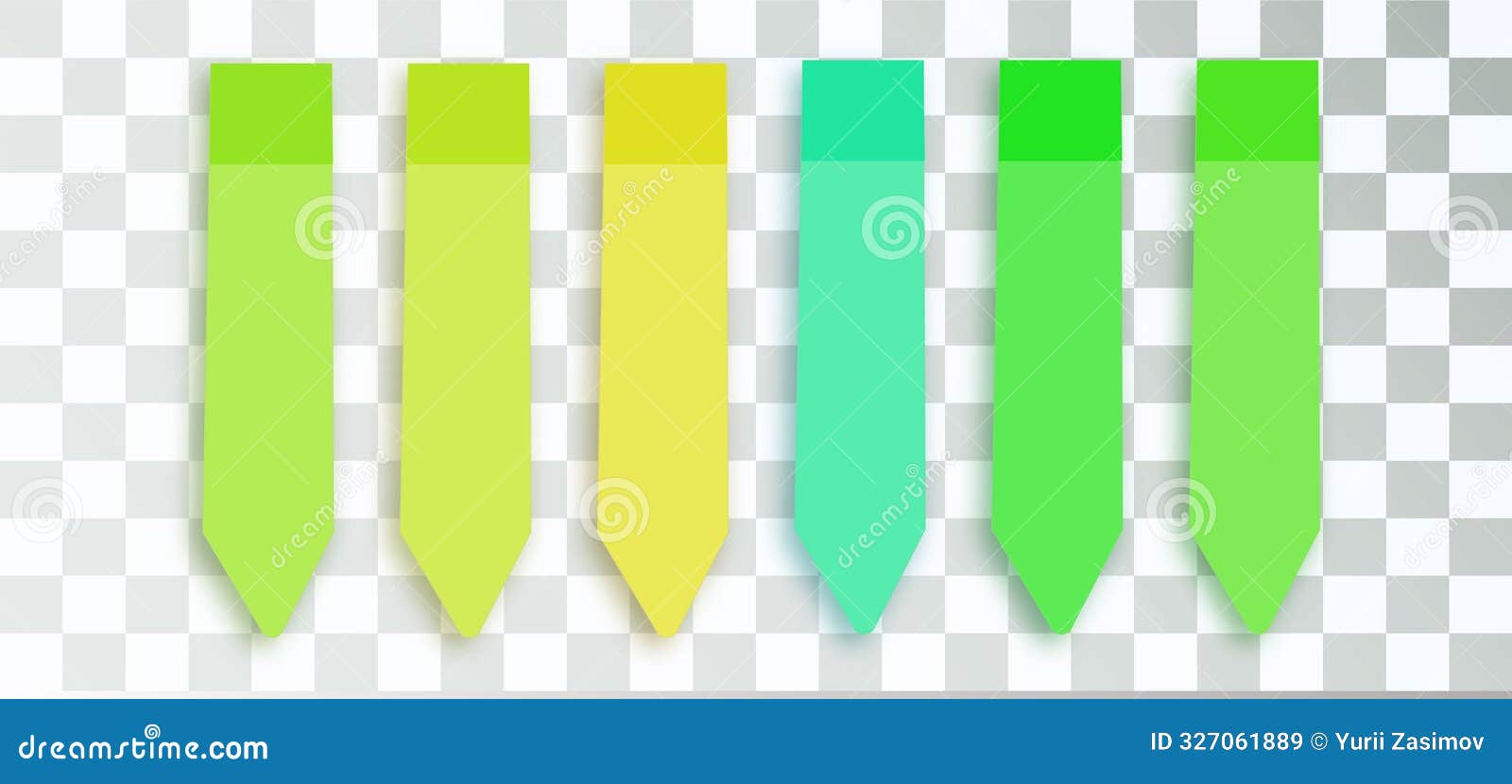 Post Note Stickers on Transparent Background. Color Sticky Tapes with ...