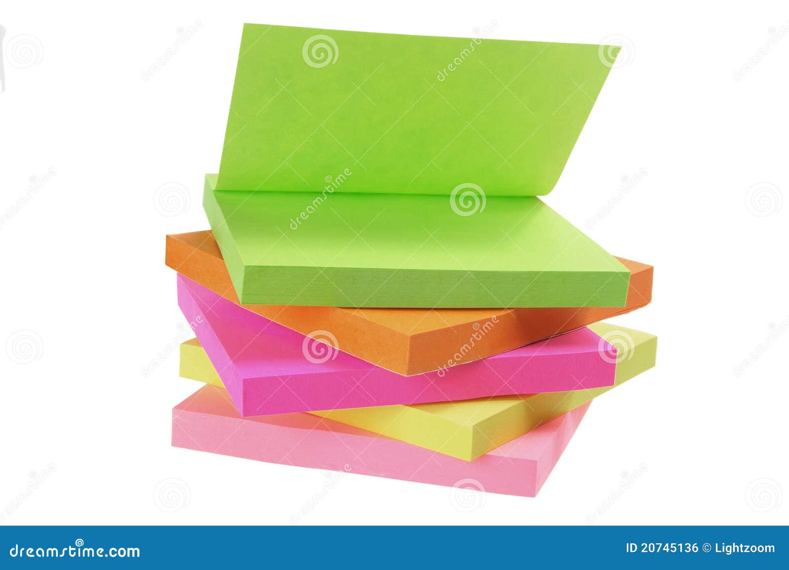 Post-it Notepads stock photo. Image of selection, stationery - 20745136