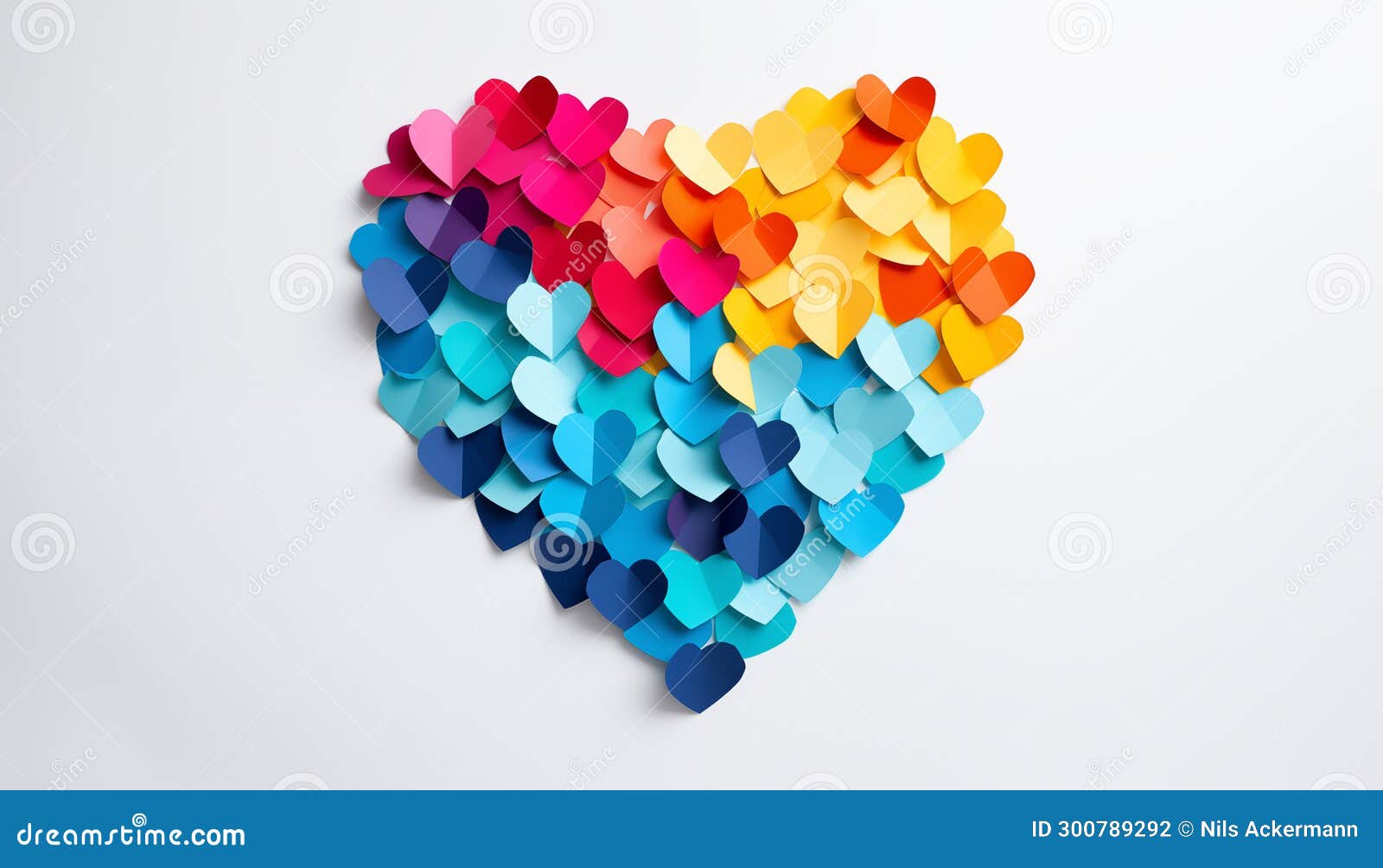 Post-it Notes Assembled in Heart Shape. Concept of Loving Your Work and ...
