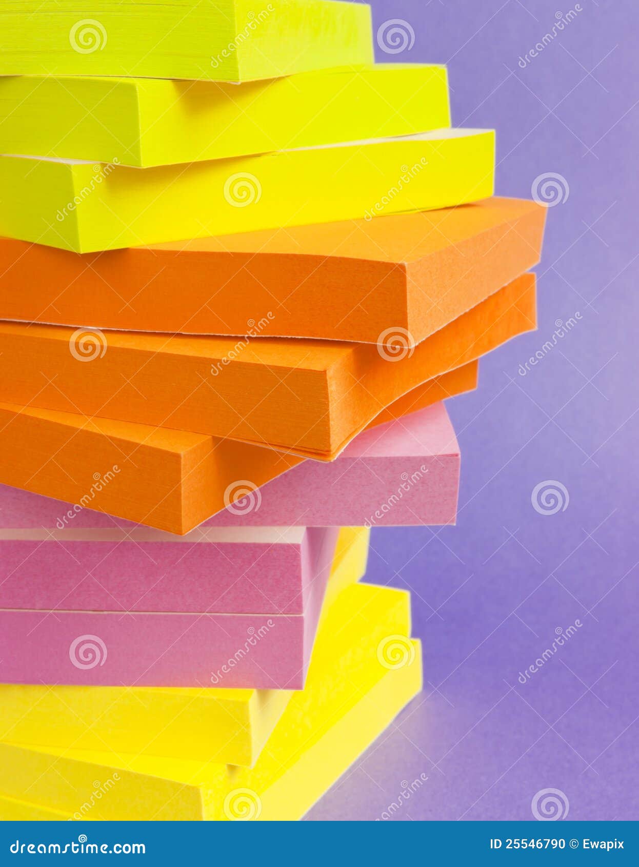 Post it Notes Colourful Stack Stock Photo - Image of paper, notes: 25546790