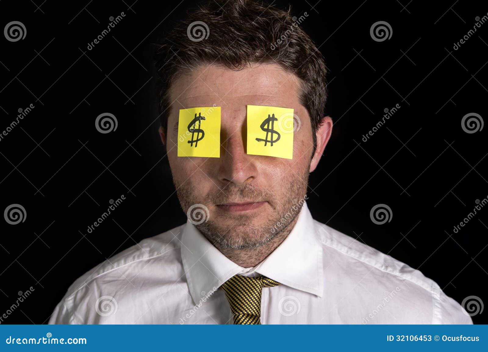 Post it notes for eyes stock image. Image of finance - 32106453