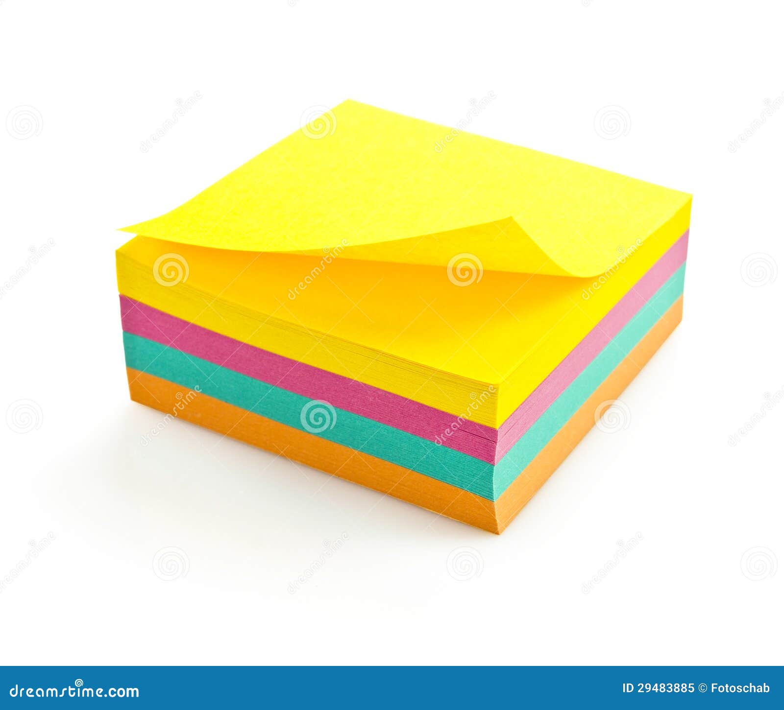 Post-it notes isolated stock image. Image of stationery - 29483885