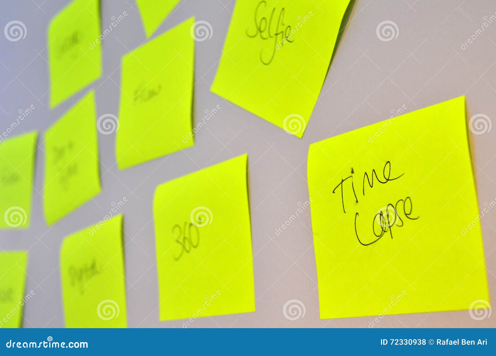 Post it Notes of Photography Ideas Stock Photo - Image of learning ...