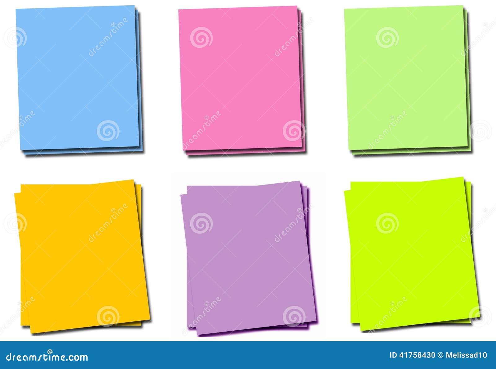 Post Notes Varying Positions Colors Stock Illustrations – 2 Post Notes ...