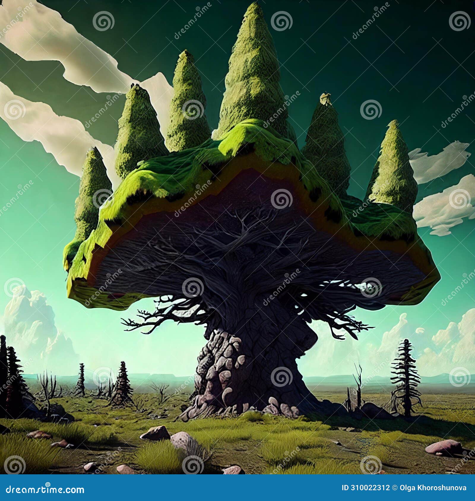 Post-nuclear Wilderness. Landscape Transformed by Nuclear Fallout ...