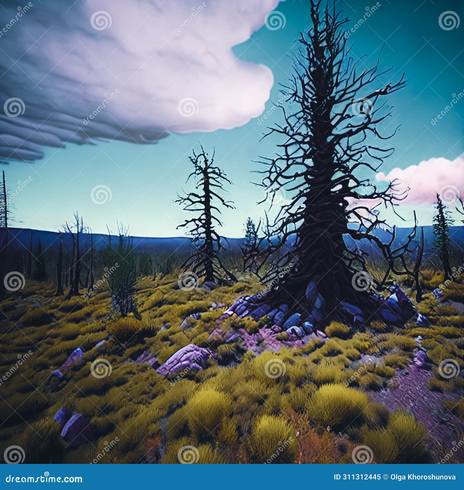 Post-nuclear Wilderness. Landscape Transformed by Nuclear Fallout ...