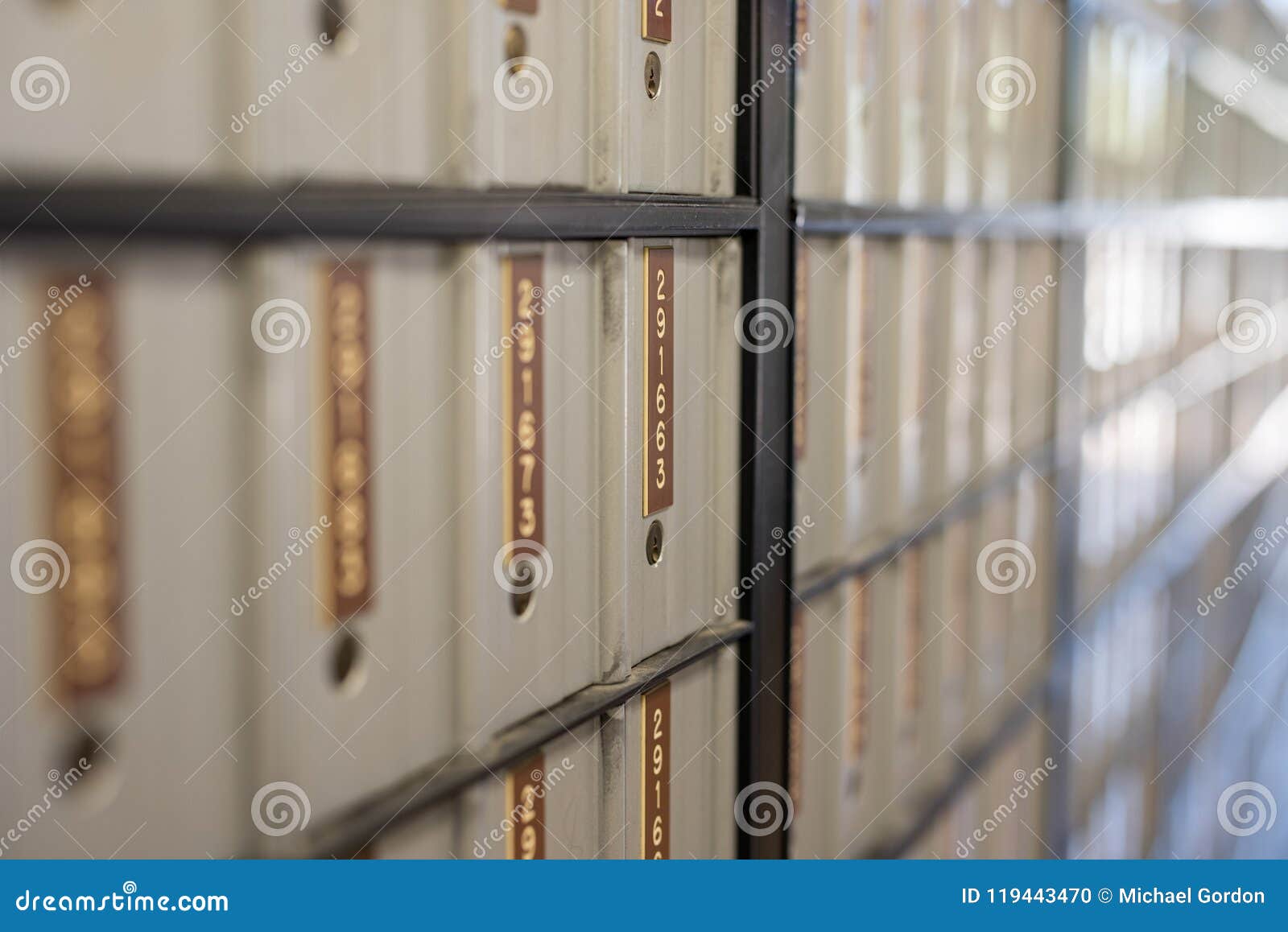 United States Post Office Boxes Stock Photo - Image of wooden, storage ...