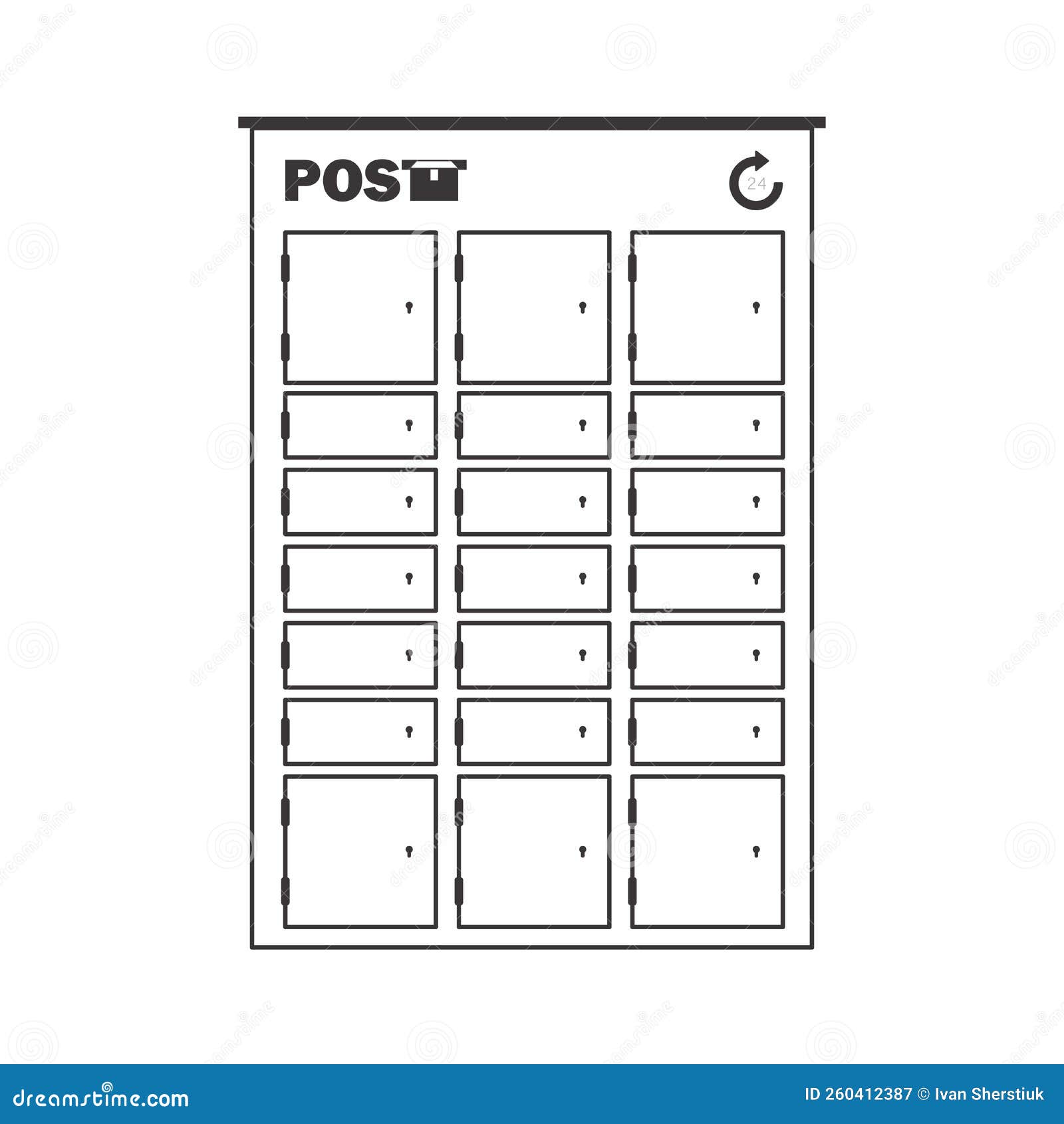 Post Office. the Concept of Delivery of Cargo and Parcels. Linear ...