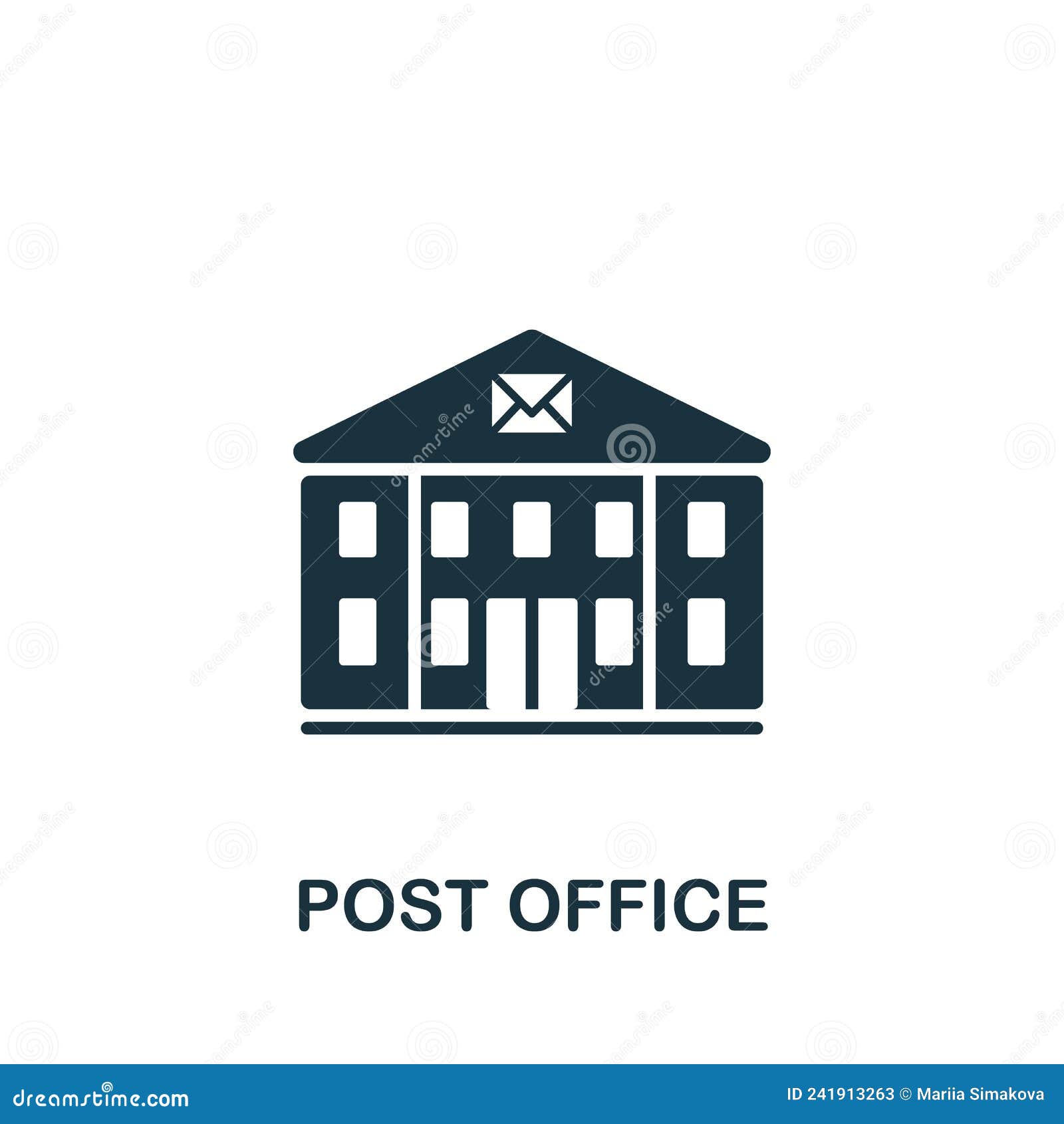 Post Office Icon. Monochrome Simple Icon for Templates, Web Design and ...