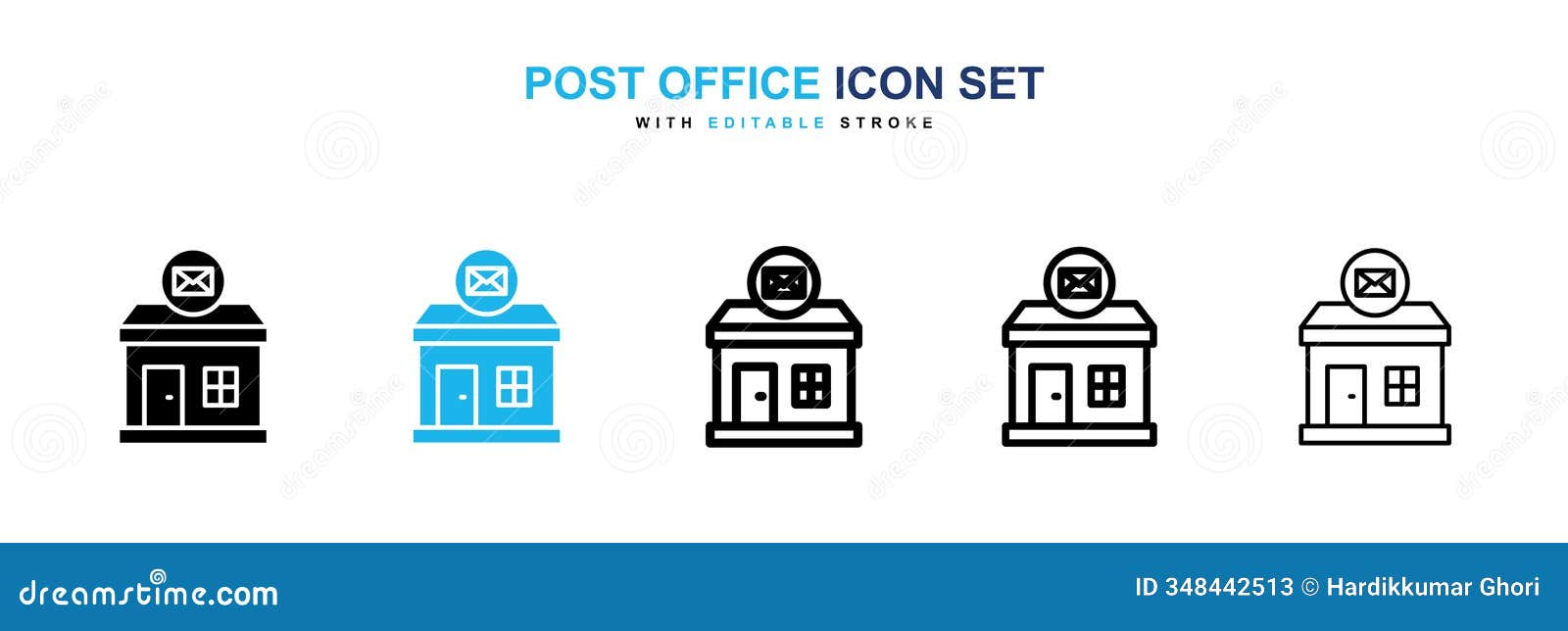 Post office icon vector stock illustration. Illustration of business ...