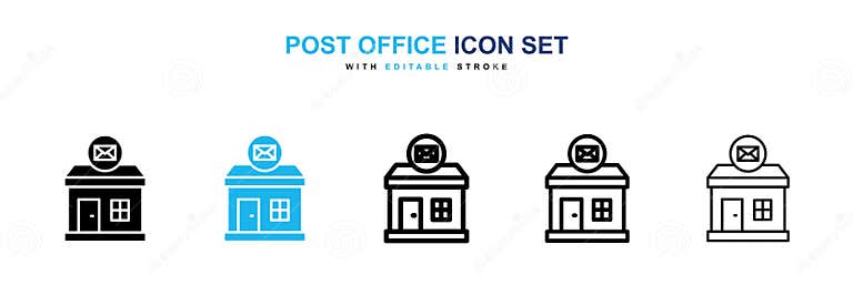 Post office icon vector stock illustration. Illustration of business ...