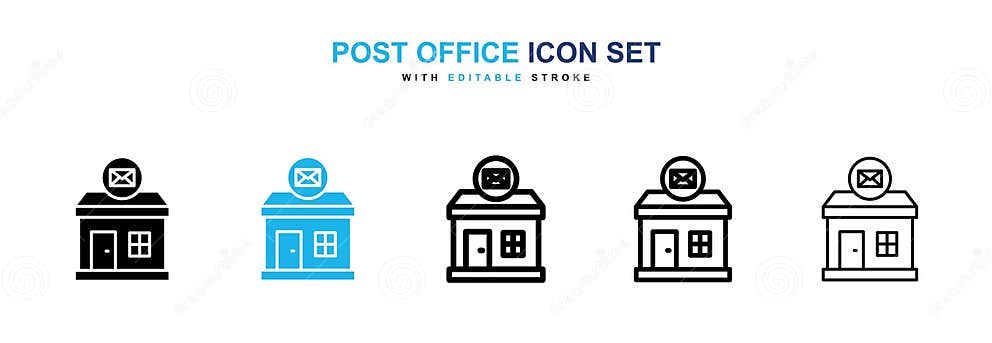 Post office icon vector stock illustration. Illustration of business ...