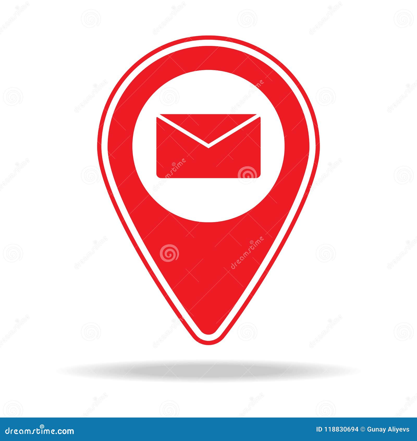 Post Office Map Pin Icon Element Of Warning Navigation Pin Icon For Mobile Concept And Web Apps 1318