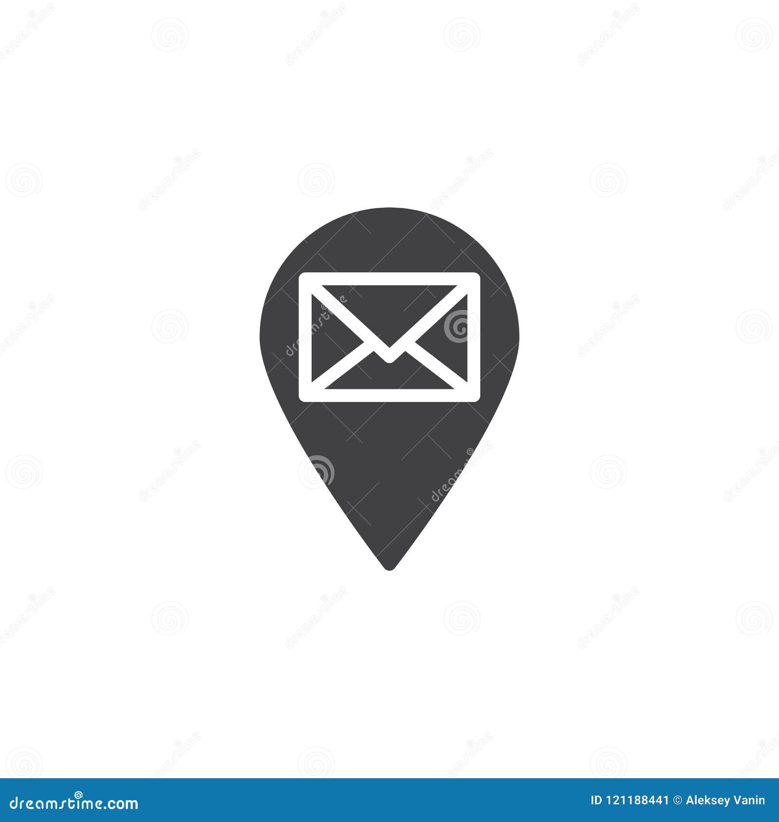 Post Office Map Pin Vector Icon Stock Vector Illustration Of Solid Service 121188441 2147