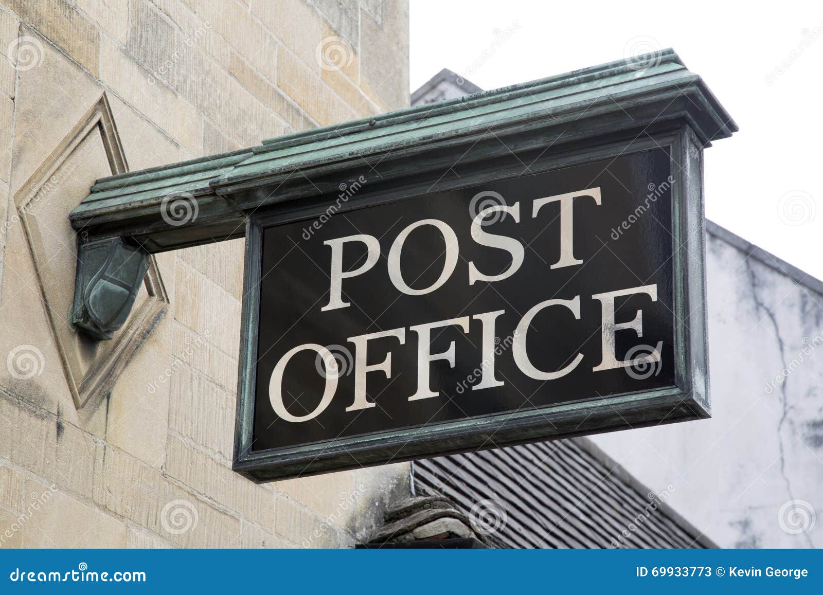 Post Office Sign stock image. Image of post, building - 69933773