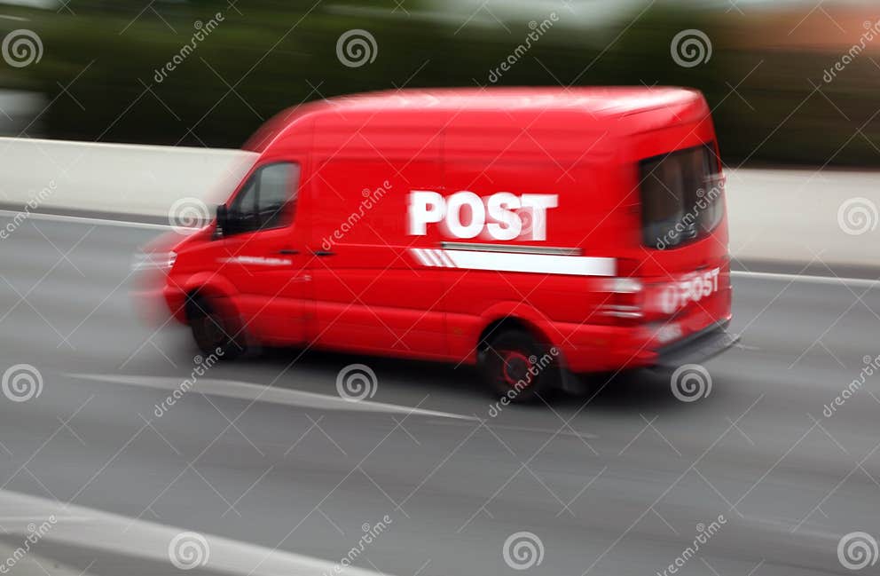 Post office van stock image. Image of courier, parcel - 8320005