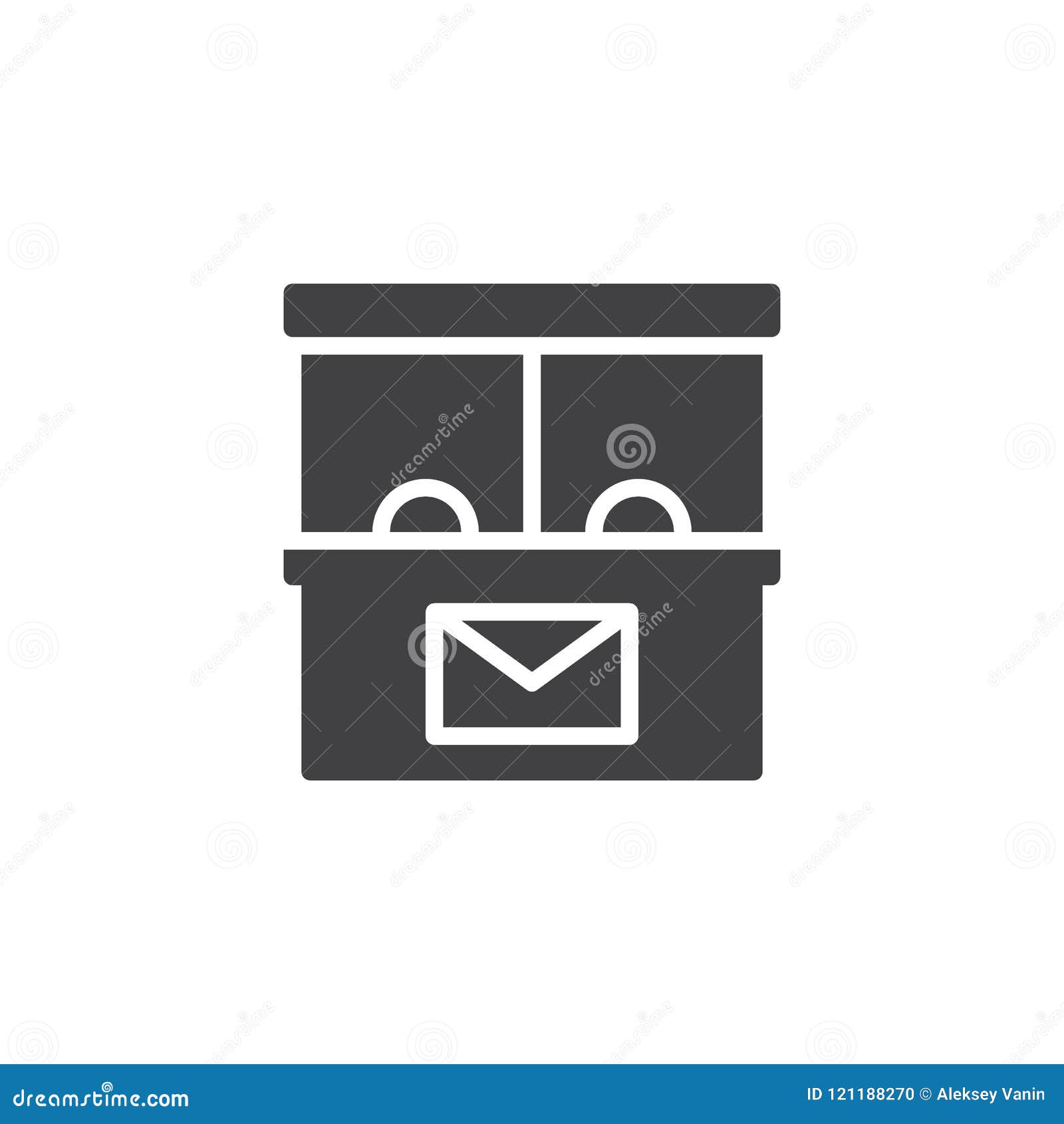 Post office vector icon stock vector. Illustration of simple - 121188270