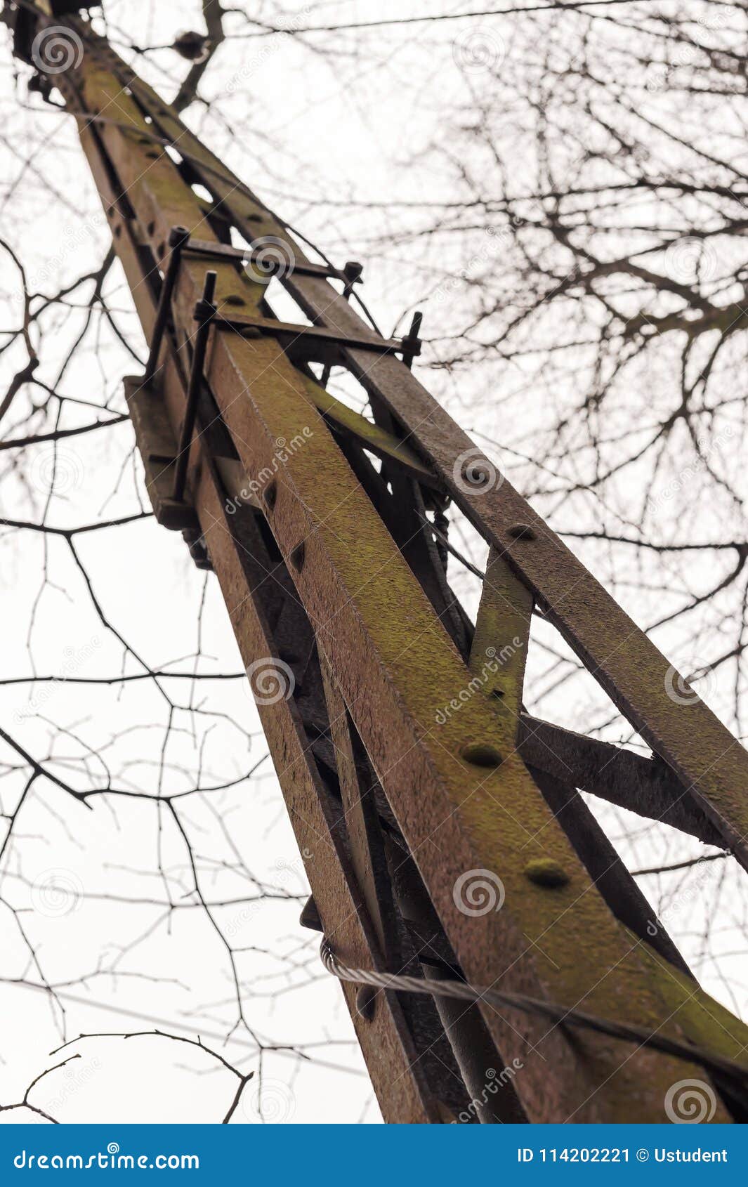 The post old iron rusty stock image. Image of rust, victorian - 114202221