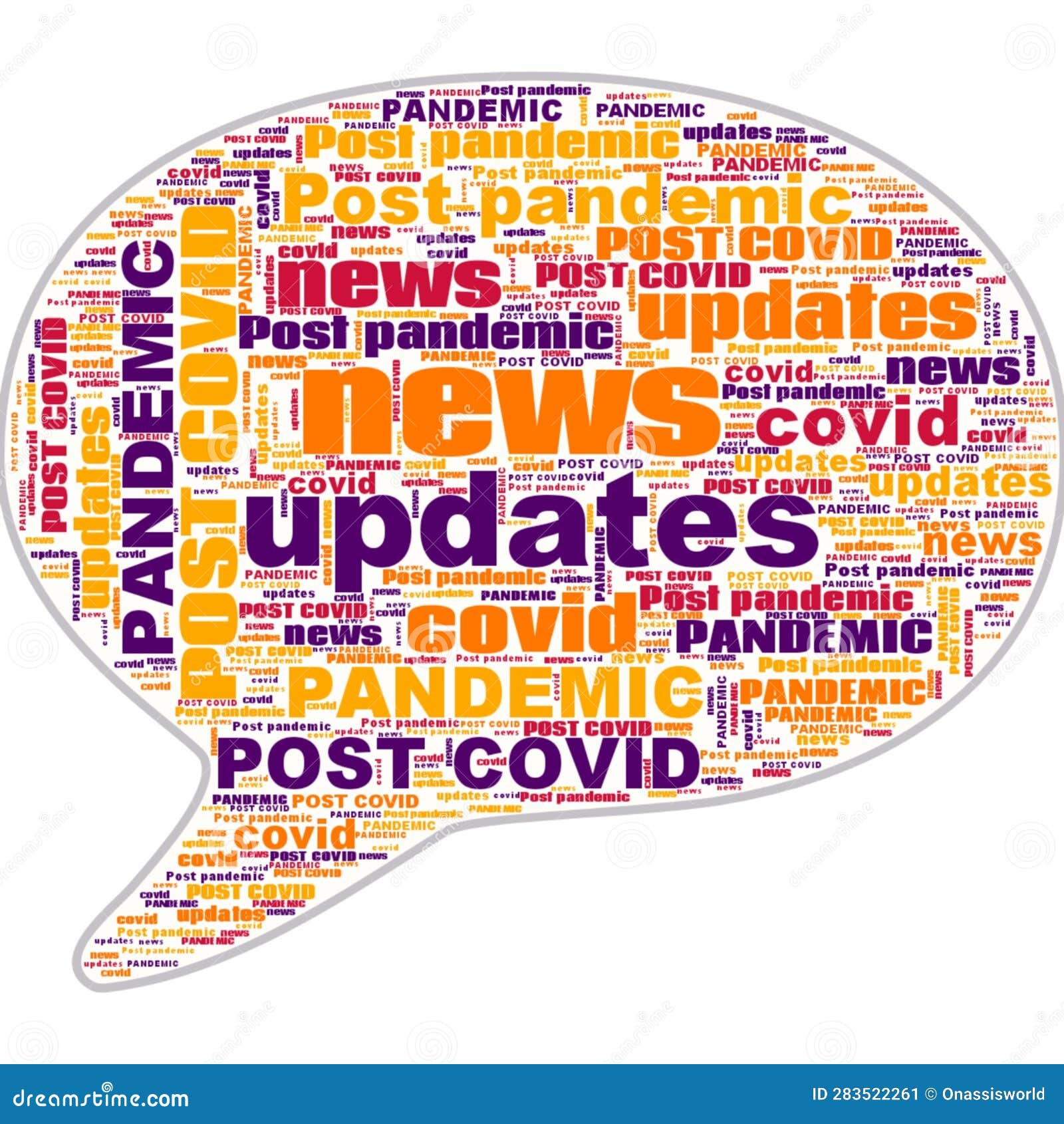 Post Pandemic Covid News Updates Stock Image - Image of updates ...