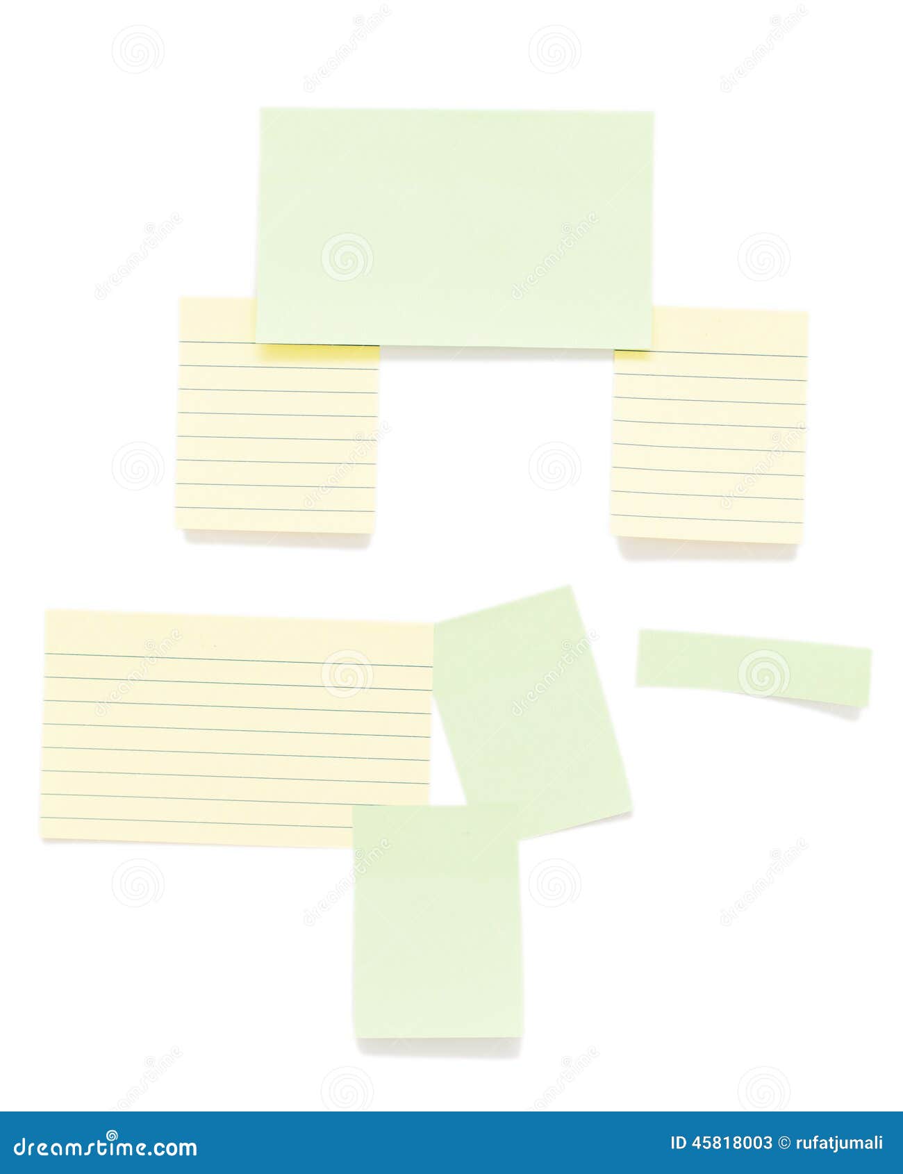Post it Papers Isolated Over Background Stock Image - Image of close ...