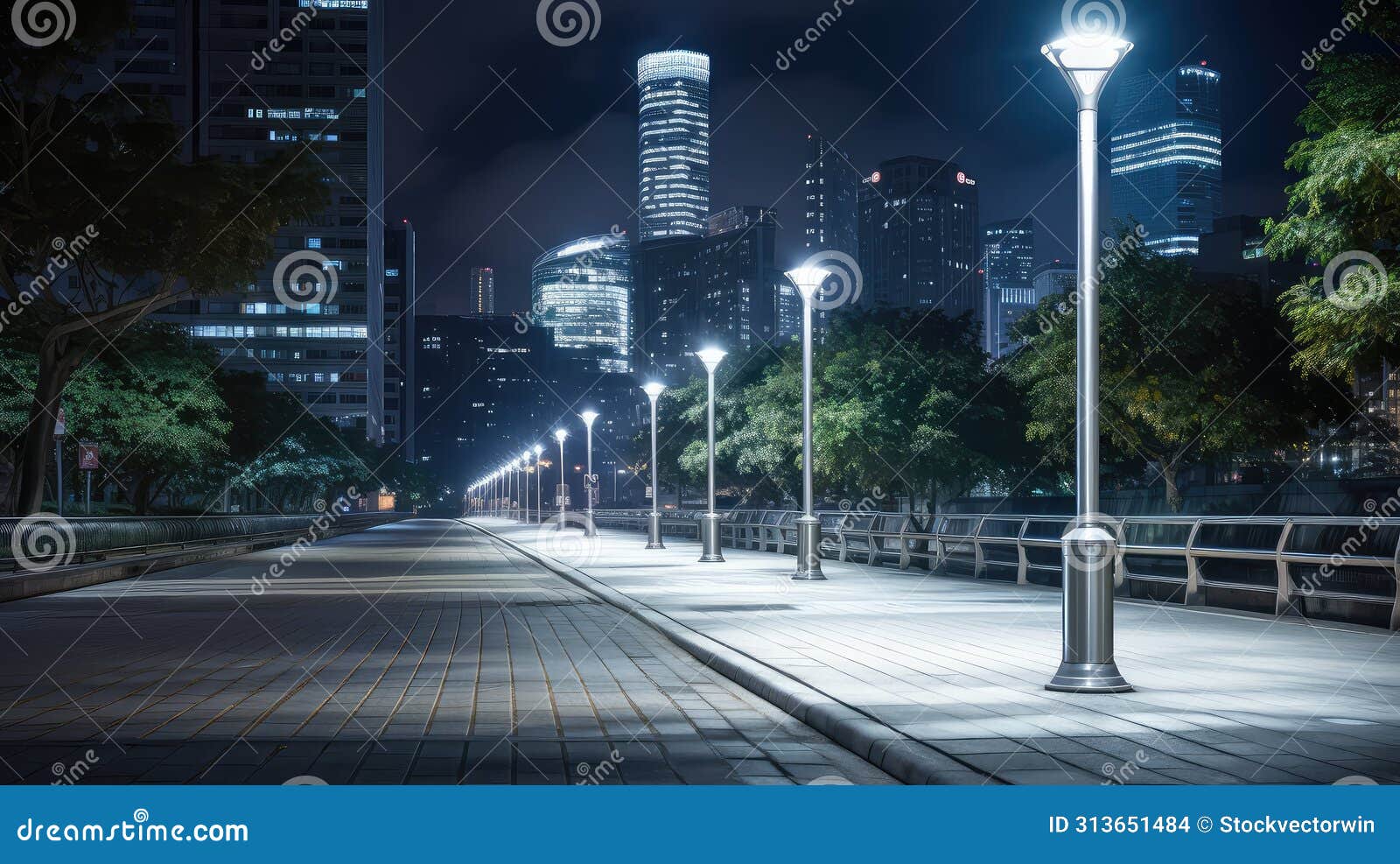 Beam Pathway Light Stock Illustration | CartoonDealer.com #313797736