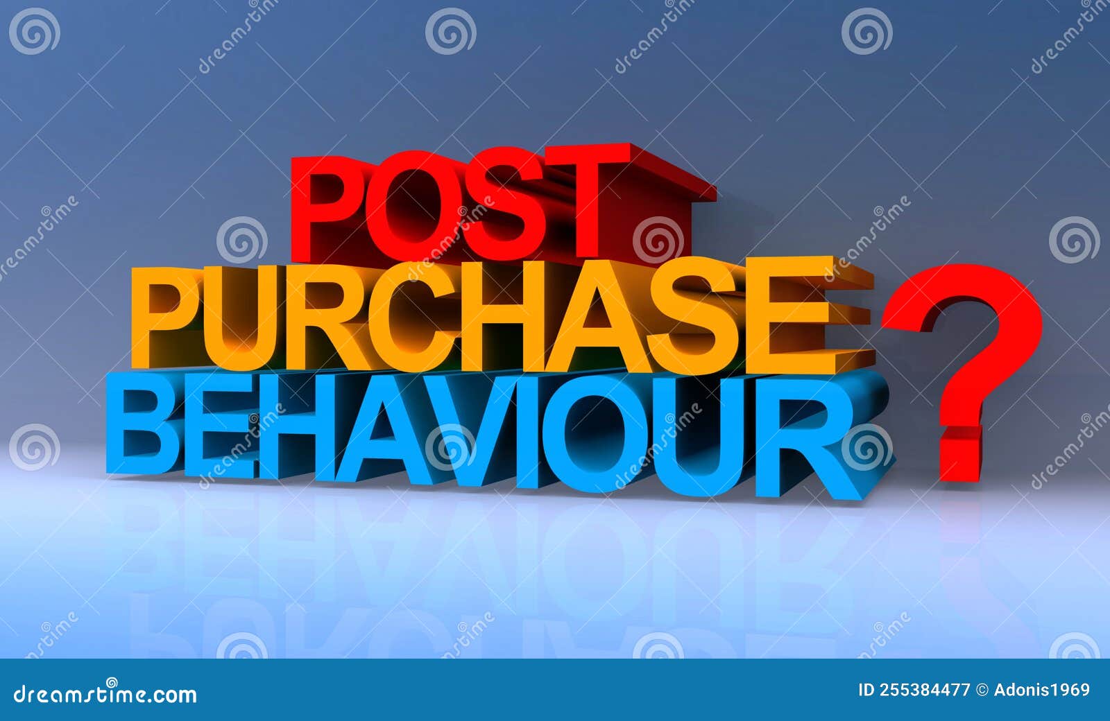 Post Purchase Behaviour on Blue Stock Illustration - Illustration of ...