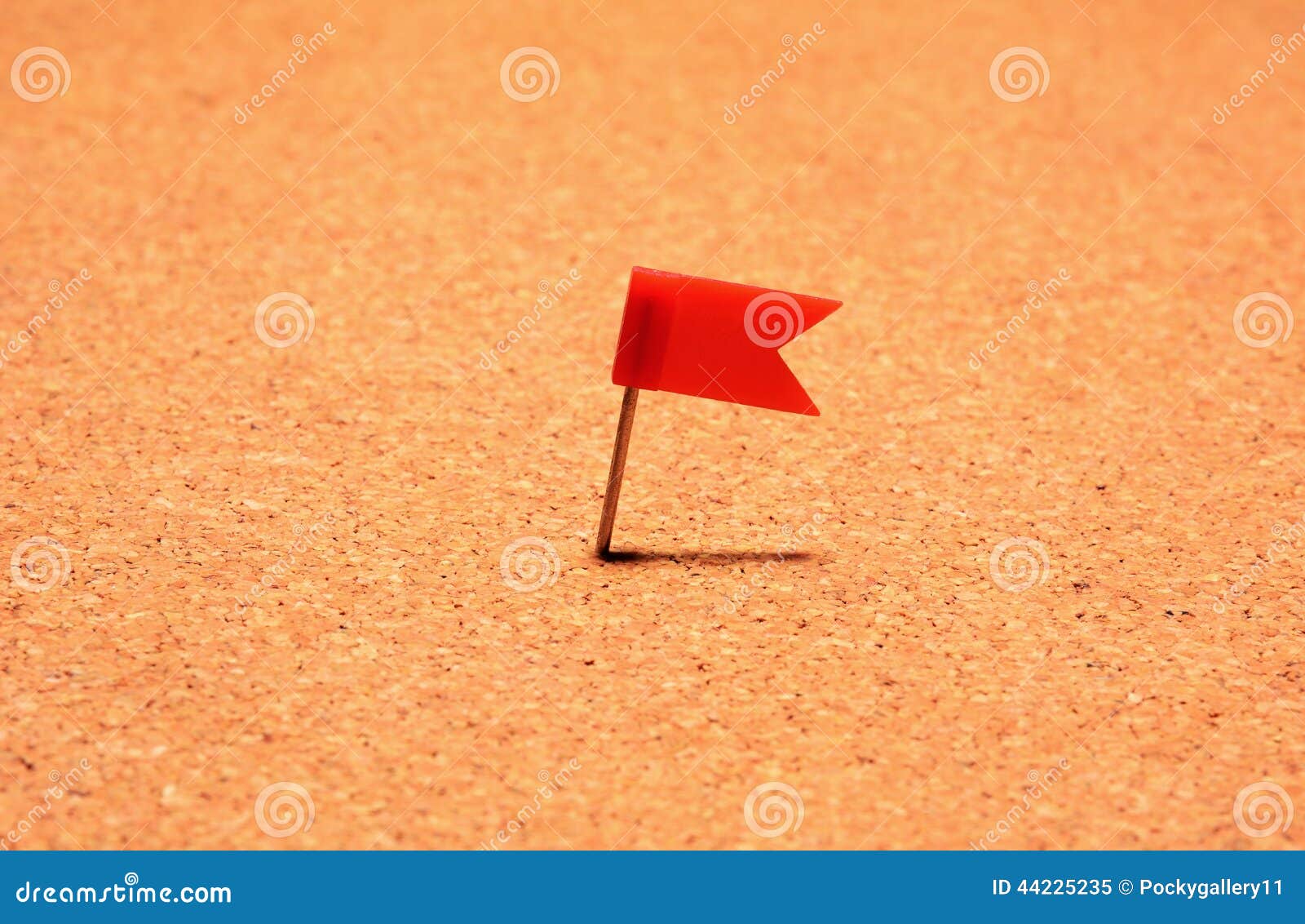Post it Red Flag Pinned on Cork Board Stock Image - Image of copyspace ...