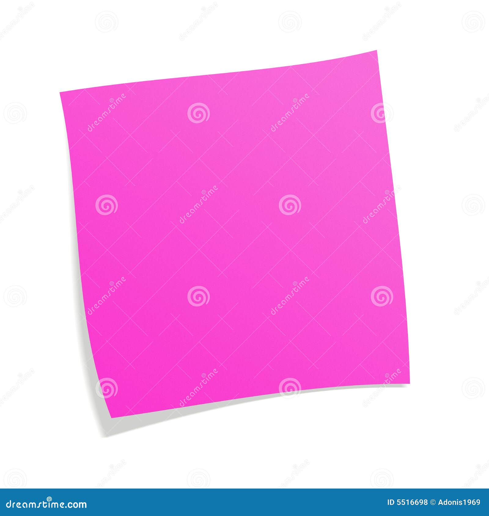 Post-it rose photo stock. Image du libre, priorité, vide - 5516698