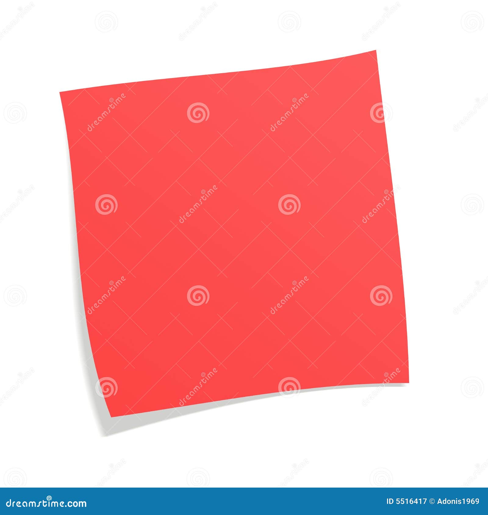 Post-it rouge illustration stock. Illustration du oubliez - 5516417