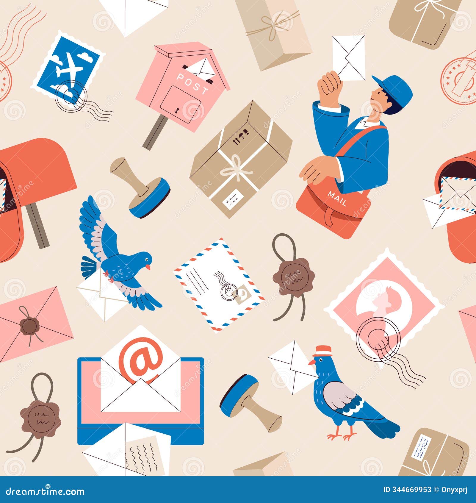 CD Postman Vector. Cartoon Character | CartoonDealer.com #250180934