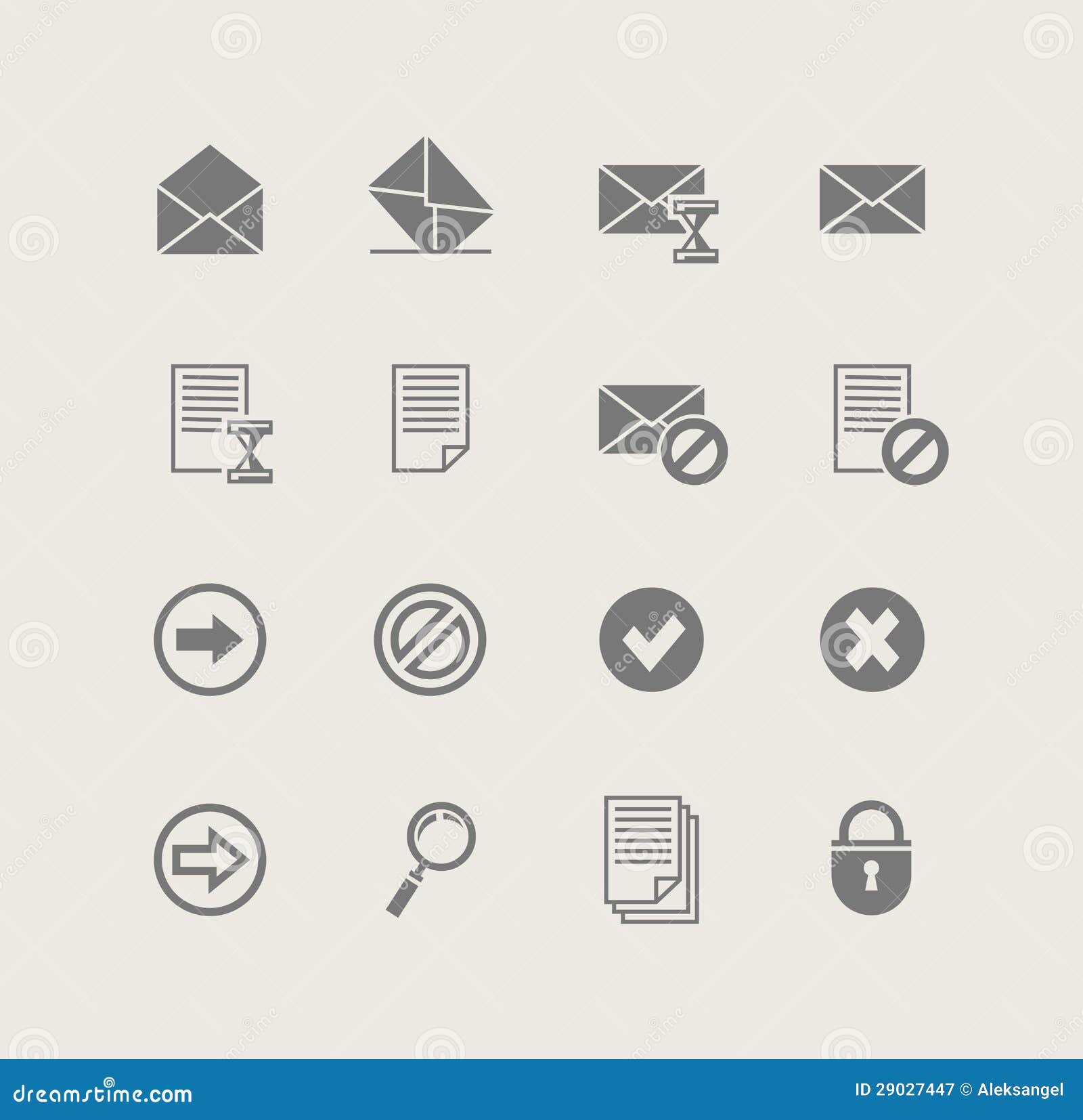 Post. set of simple icons stock vector. Illustration of arrow - 29027447