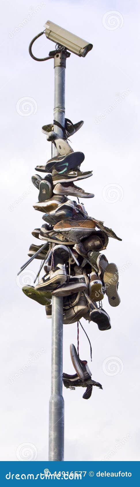 Post with shoes editorial photography. Image of sneakers - 44916577