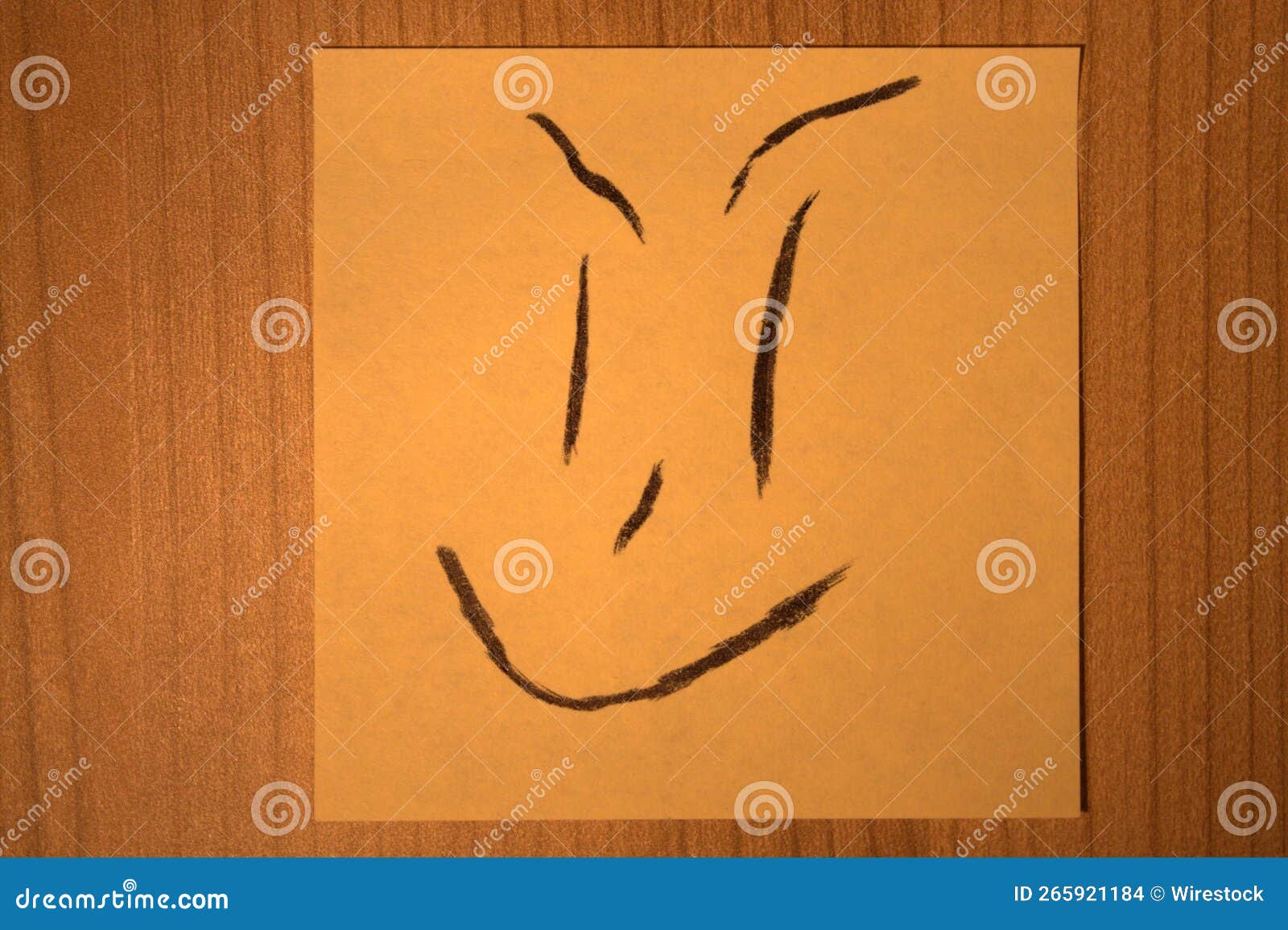 Post-it Spiteful Gloating Face Stock Photo - Image of gleeful, chit ...