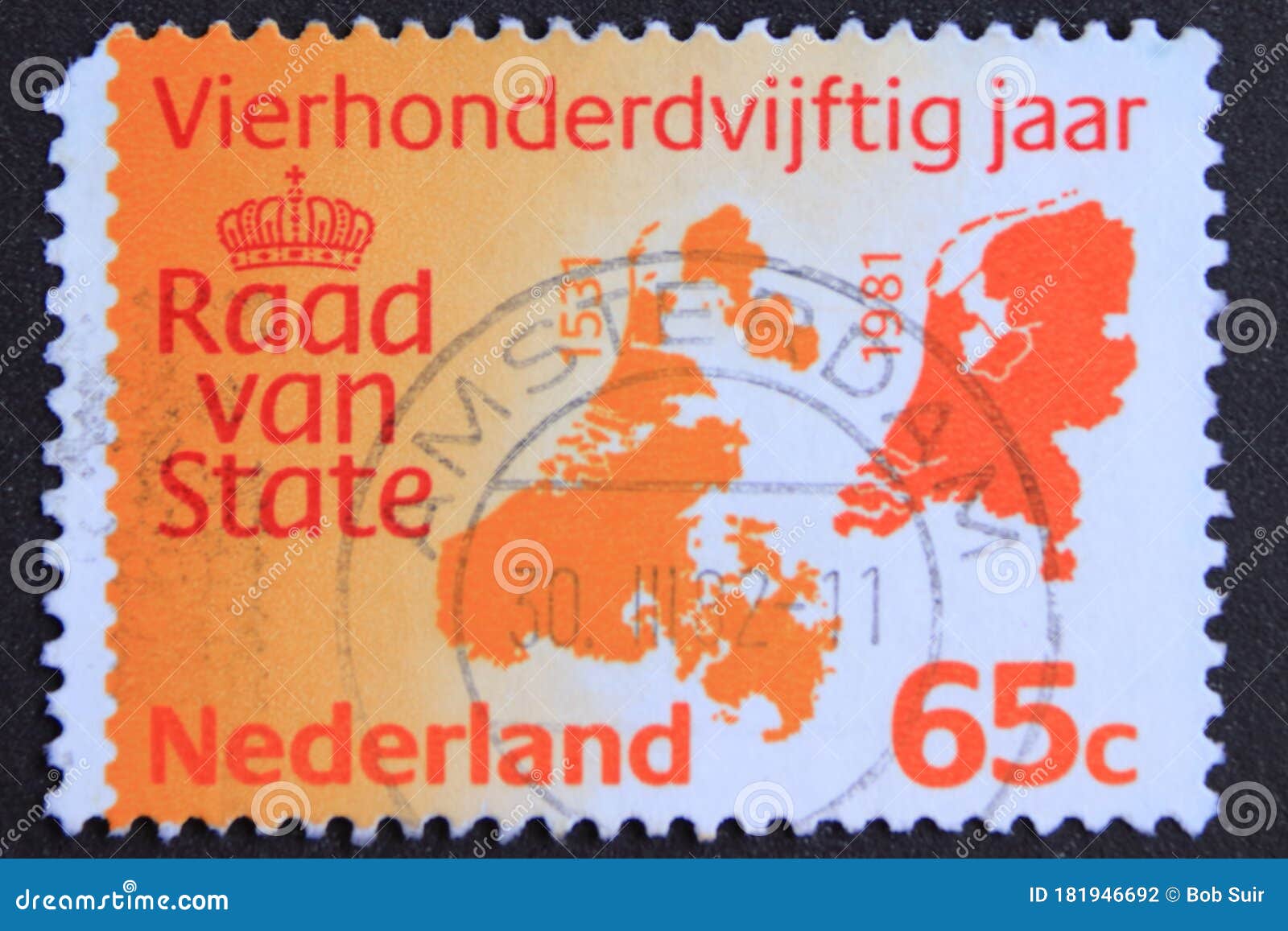 Post Stamp from the Netherlands for 450 Years State Council Editorial ...