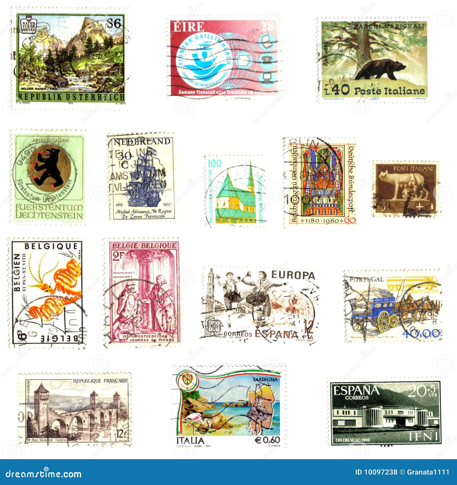 Post stamps background editorial stock photo. Image of letter - 10097238